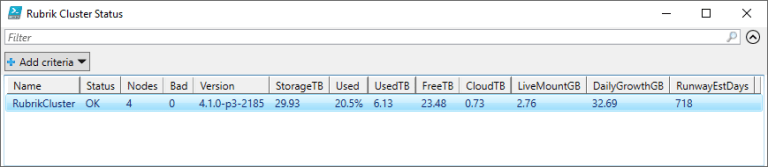 Using PowerShell & REST APIs to Monitor Rubrik Nodes v1 – Virtually Sober